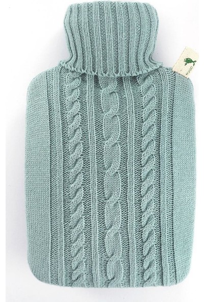 Hugo Frosh Germany Koku Yapmayan Sıcak Su Torbası Kazak Desenli Kılıflı-Pastel Mavi 1,8lt