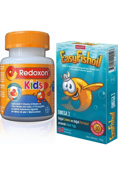 Redoxon Kids + Easyfishoil Omega3 2'li Set Redoxon Kids + Easyfishoil Omega3 2'li Set