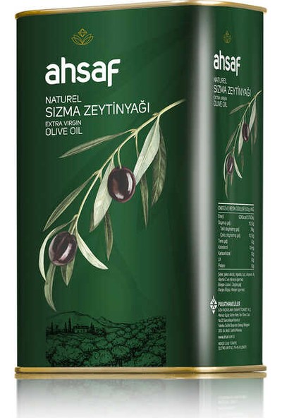 Ahsaf Natürel Sızma Zeytinyağı 5 Lt