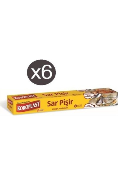 Koroplast Sar Pişir 12 Yapraklı 6'lı x 37 mt