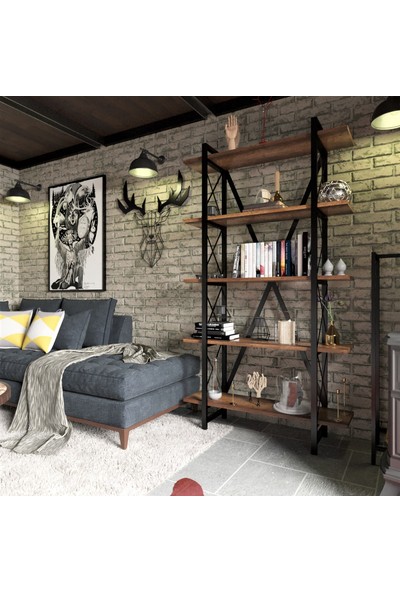 Erciyes Metal Kitaplık 180X90 cm