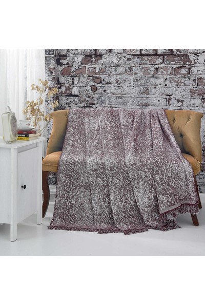 Tekstil Sepeti Lüks Pamuklu Koltuk-Çekyat Örtüsü Bordo Tekstil Sepeti Lüks Pamuklu Koltuk-Çekyat Örtüsü Bordo