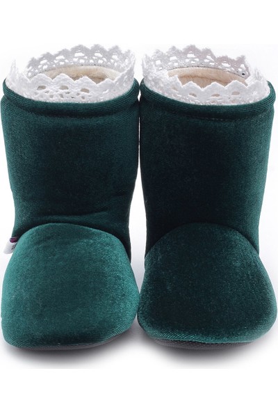 Fi̇rst Step F-819 Yeşil Kadife Ev Botu Fi̇rst Step F-819 Yeşil Kadife Ev Botu