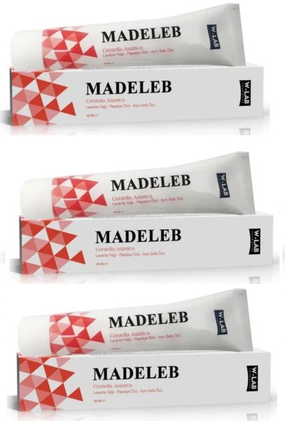 W-Lab Madeleb 40ML 3'lü Paket Krem