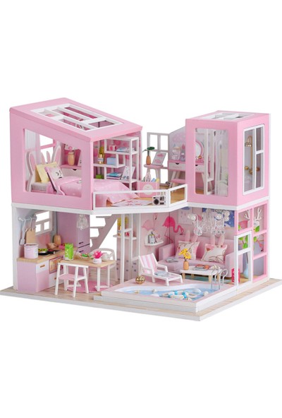 LED Işıklı Minyatür Bebek Evi (Yurt Dışından)