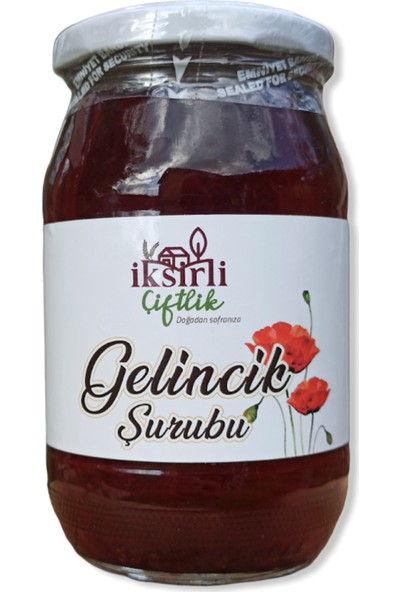 İksirli Çiftlik Gelincik Şurubu 400 gr İksirli Çiftlik Gelincik Şurubu 400 gr