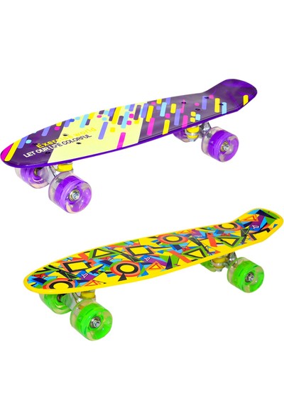 Can İthalat Desenli Küçük Kaykay 56CM