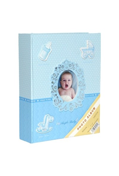 GünTech 10X15 200 Lük Bebek Fotoğraf Albümü Mavi GünTech 10X15 200 Lük Bebek Fotoğraf Albümü Mavi