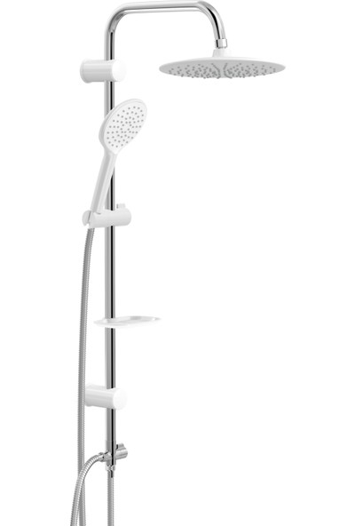 Siyam Lilyum Slim White Kolonlu Duş Sistemi Siyam Lilyum Slim White Kolonlu Duş Sistemi