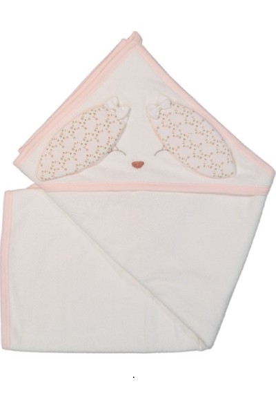 Gaye Bebe Kız Bebek Uyuyan Tavşan Çiçekli Havlu Pudra
