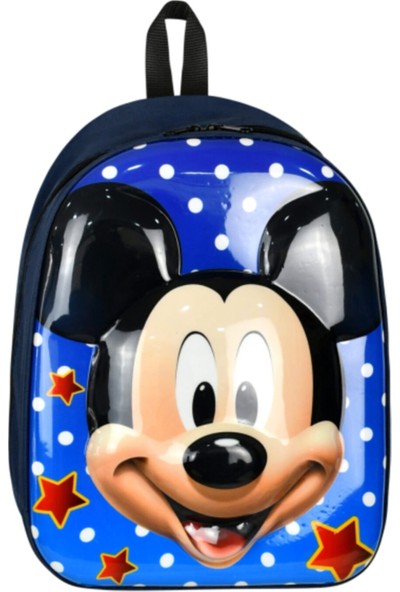 Mickey Mouse 5d Kabartmalı Anaokulu Kreş ve Günlük Kullanım Çantası