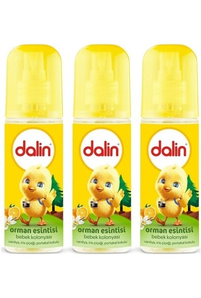 Dalin Bebek Kolonyası Orman Esintisi 150 ml x 3 Dalin Bebek Kolonyası Orman Esintisi 150 ml x 3