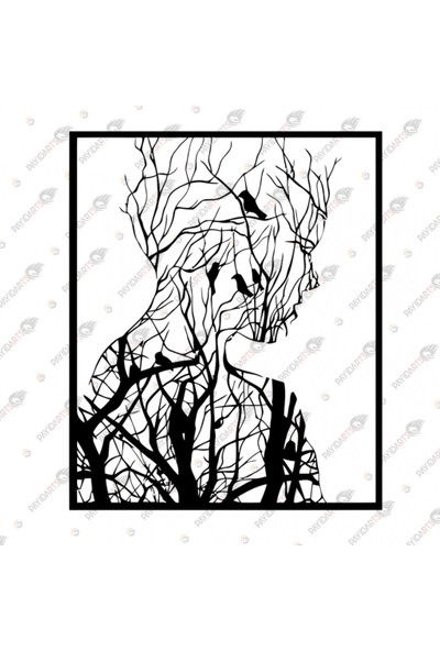 Payidarts Ormandan Doğan Kadın Metal Duvar Tablo 70 x 87 cm Payidarts Ormandan Doğan Kadın Metal Duvar Tablo 70 x 87 cm