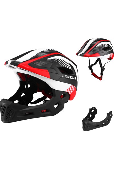 Lixada Çocuk Ayrılabilir Tam Yüz Bisiklet Kask