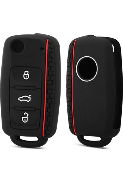 Parça Deponuz Volkswagen Silikon Anahtar Kılıfı 3 Tuşlu Parça Deponuz Volkswagen Silikon Anahtar Kılıfı 3 Tuşlu