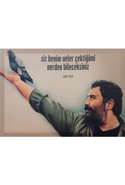 hediye marketim Ahmet Kaya Siz Benim Neler Çektiğimi Nerden Bileceksiniz Letli Işıklı Tablo 45X65