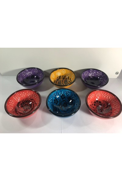 Bodrum Bodrum 6 Adet 5cm Turkuaz Kase Bodrum Bodrum 6 Adet 5cm Turkuaz Kase