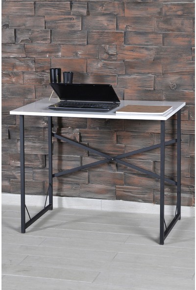 Metal Çalışma Masası Ofis Bilgisayar Laptop Masası 50x90 cm Beyaz Metal Çalışma Masası Ofis Bilgisayar Laptop Masası 50x90 cm Beyaz