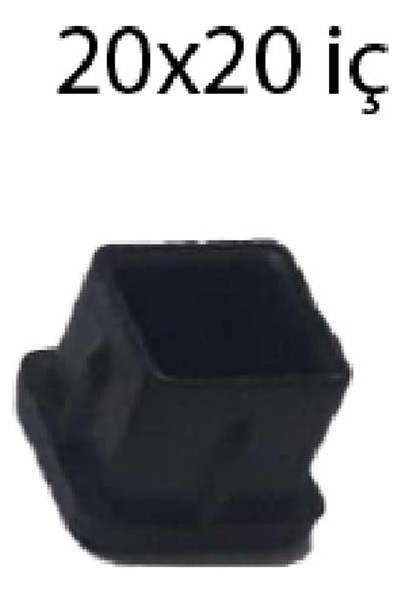 Hobbi Kare Iç Pabuçlar-Sandalye Pabucu-Masa Pabucu-Kare Tapa - 20 x 20MM -12 Adet