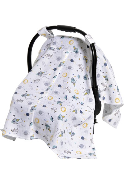 Safemom Müslin Ana Kucağı Örtüsü - Uzay