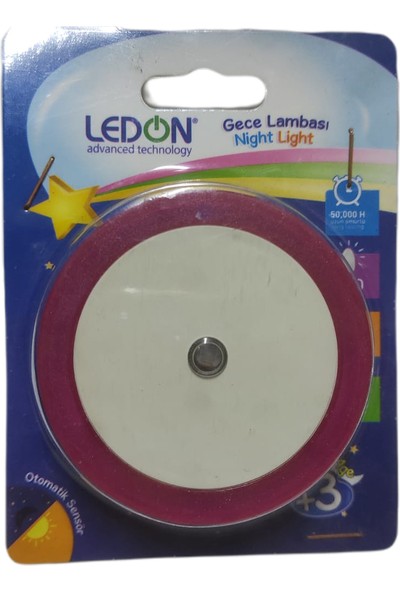 Ledon Sensörlü Çocuk Odası Yatak Odası Gece Lambası Yuvarlak Ledon Sensörlü Çocuk Odası Yatak Odası Gece Lambası Yuvarlak