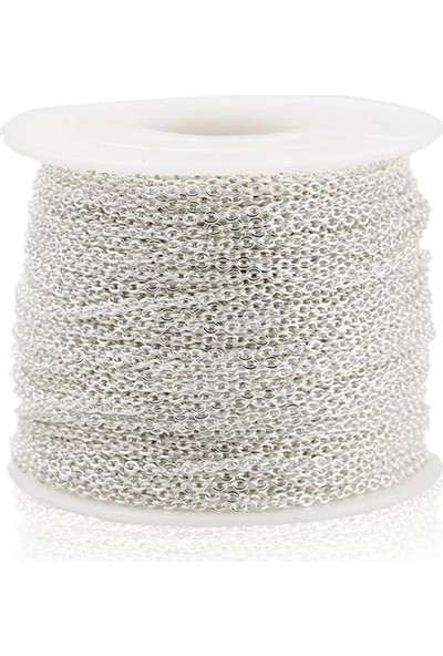 Subu Takı Sf Zincir Kolye Takı Zinciri Gümüş 1 m