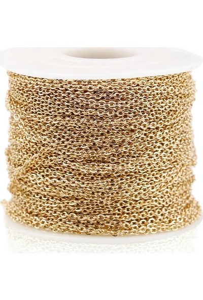 Subu Takı Sf Zincir Kolye Takı Zinciri Altın 1 m Subu Takı Sf Zincir Kolye Takı Zinciri Altın 1 m