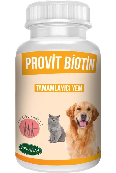 Profarm Provit Biotin Kedi ve Köpek Tüy Güçlendirici 100 gr Profarm Provit Biotin Kedi ve Köpek Tüy Güçlendirici 100 gr