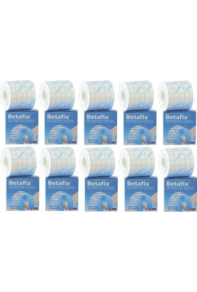 Betafix B5505 Esnek Sabitleme Bandı Fix Flaster 5m x 5cm 10 Adet Betafix B5505 Esnek Sabitleme Bandı Fix Flaster 5m x 5cm 10 Adet