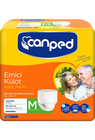 Canped Emici Külot Orta (Medium) 30'lu Hasta Bezi Canped Emici Külot Orta (Medium) 30'lu Hasta Bezi
