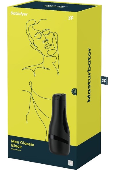 Satisfyer Men Classic Black Ultra Gerçekçi Mastürbatör Satisfyer Men Classic Black Ultra Gerçekçi Mastürbatör