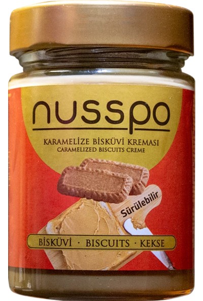 Nusspo Sürülebilir Karamelize Bisküvi Ezmesi Nusspo Sürülebilir Karamelize Bisküvi Ezmesi