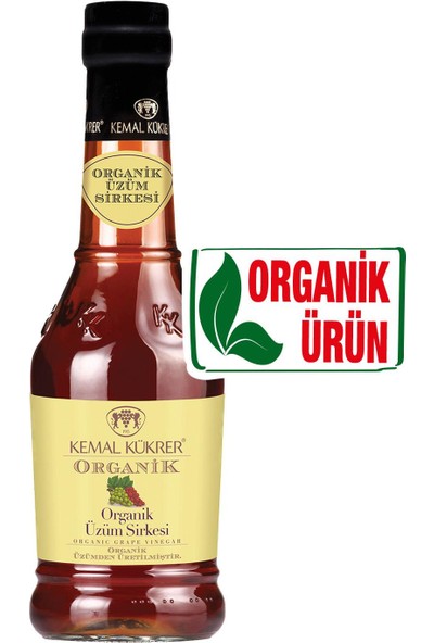 Kemal Kükrer Organik Üzüm Sirkesi Cam Şişe 500 Ml Kemal Kükrer Organik Üzüm Sirkesi Cam Şişe 500 Ml