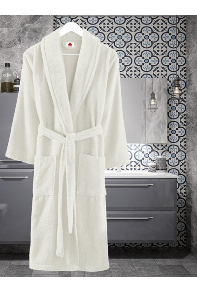 Yaka Home Kadın Bornoz
