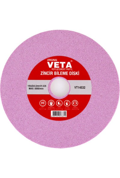 Veta Zincir Bileme Diski 145X22X3.2MM 91-3/25