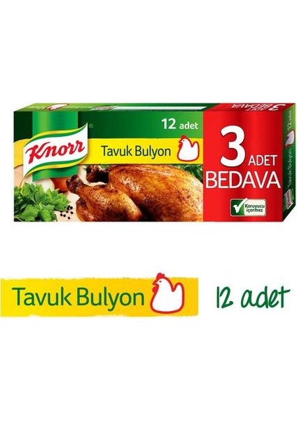 Knorr Tavuk Bulyon 12'li 120 gr Fiyatı - Taksit Seçenekleri