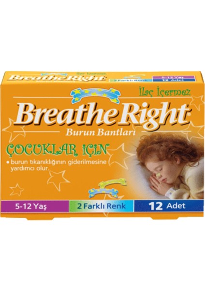 Breathe Right Burun Bandı Kids 12'li Fiyatı - Taksit Seçenekleri