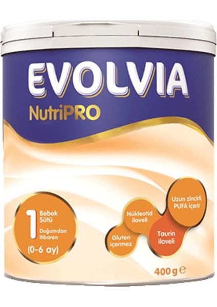 Evolvia Nutripro 1 Devam Sütü 400 gr Fiyatı - Taksit Seçenekleri