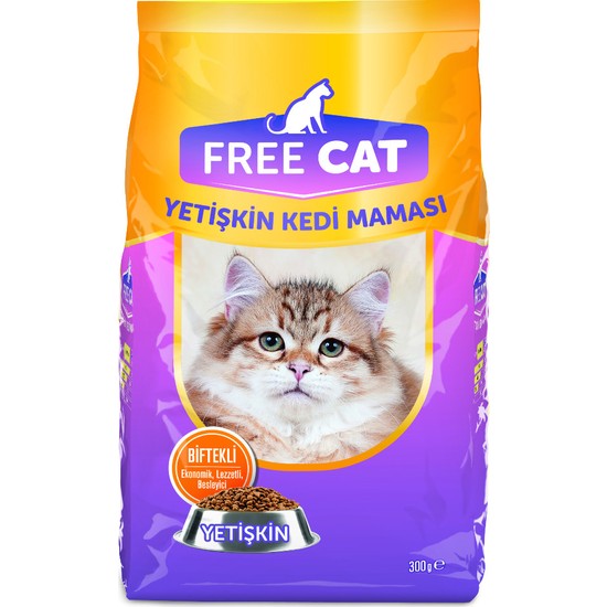 Free Cat Yetişkin Kedi Maması Biftekli 300 gr Fiyatı