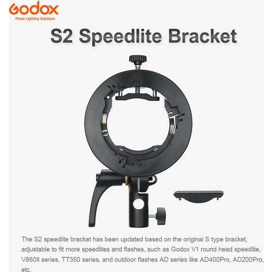Godox S2 Taşınabilir Flaş S-Tipi Tutucu Speedlite Braketi Fiyatı