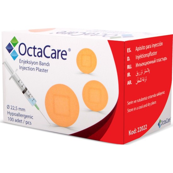 Octacare Enjeksiyon Bandı 22,5 mm 100 Adet Fiyatı
