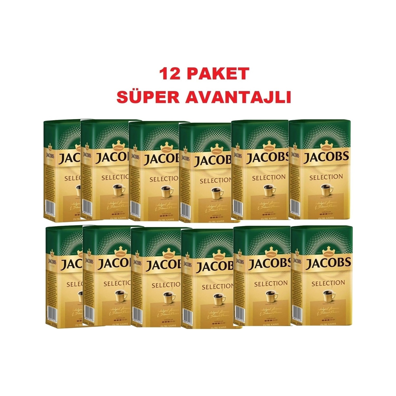Jacobs Selection Filtre Kahve 250 gr x 12 Adet Fiyatı