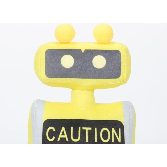 Maskot 25 cm Oyun Sarı Robot Peluş Oyuncak Bebek (Yurt Fiyatı
