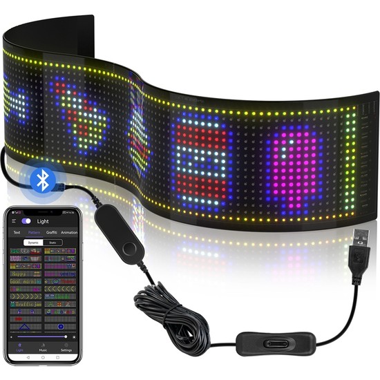 Gui Xulian LED Piksel Panel Bluetooth App USB 5V Esnek Fiyatı