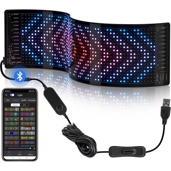 Gui Xulian LED Piksel Panel Bluetooth App USB 5V Esnek Fiyatı