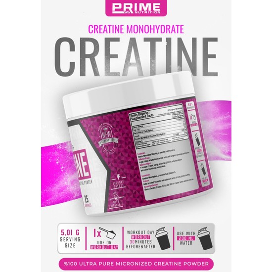 Prime Nutrition Creatine 125.25 gr Fiyatı - Taksit Seçenekleri