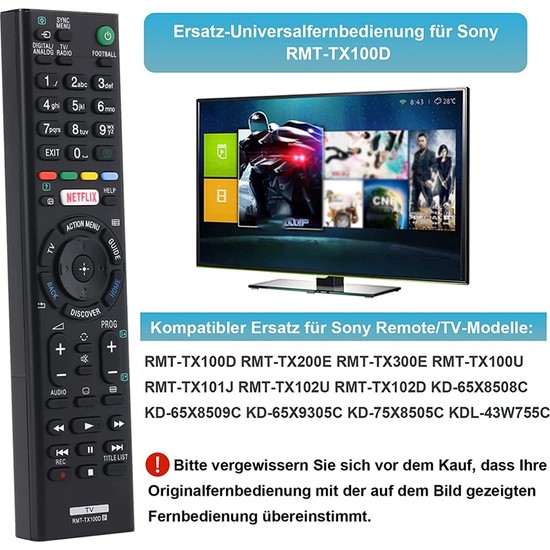 Gorgeous Sony Tv Uzaktan Kumandası RMT-TX100D Için Yedek Fiyatı