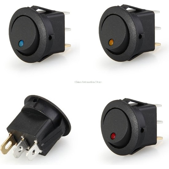 Sourcingasia Yenı Sıcak 4 Adet Araba 12 V 3 Pin Rocker Dot Fiyatı