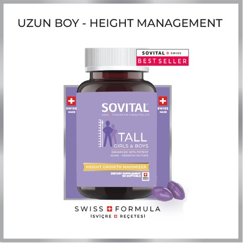 Sovital Tall Uzun Boy 11-21 Yaş, 60 Adet Softgel Fiyatı