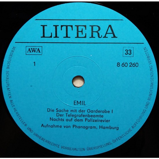 Emil* – Emil Comedy Non Music Plak Alithestereo Fiyatı